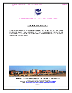 Indira Gandhi Institute of Medical Science - IGIMS Doc Template | pdfFiller