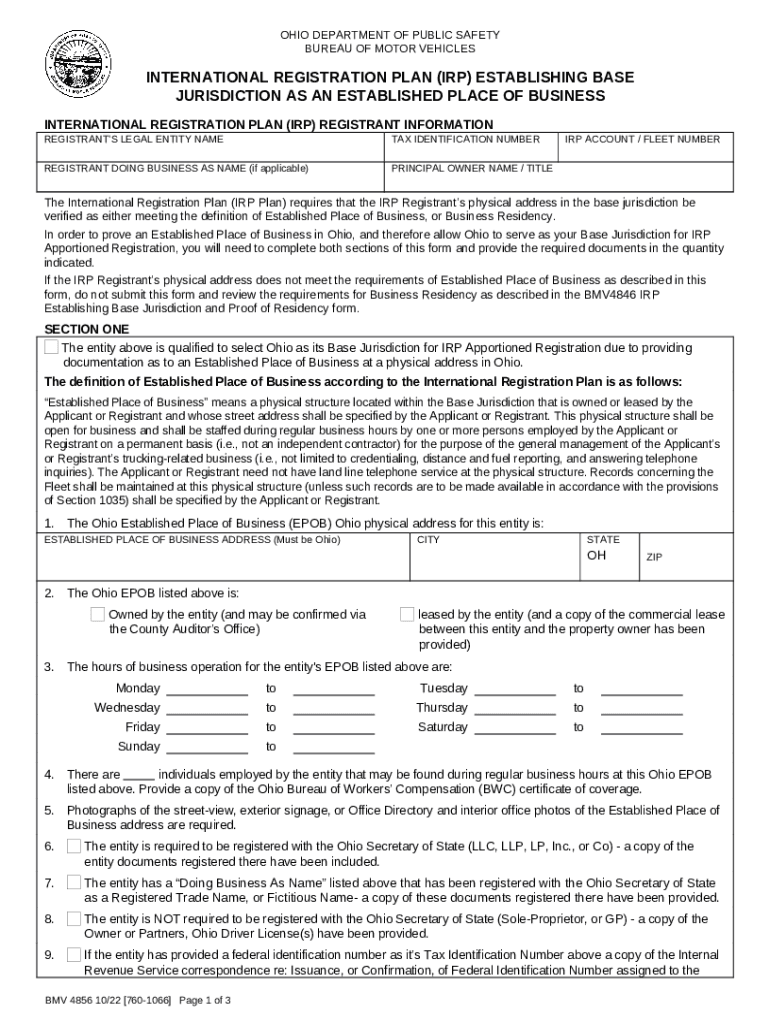 Ohio Bureau of Motor Vehicles - International Registration Plan ...
