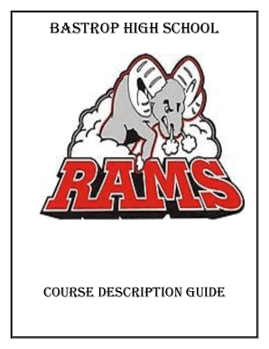 Fillable Online course description guide - Bastrop High School Fax ...