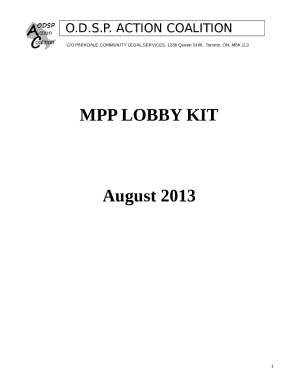 ODSP Action Coalition Doc Template | pdfFiller
