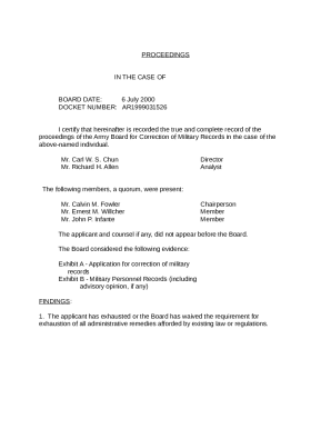 U.S. Army Board Study Guide - Radford University - boards law af Doc ...