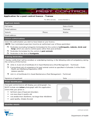 Application for Research Permit - PMRA s Doc Template | pdfFiller