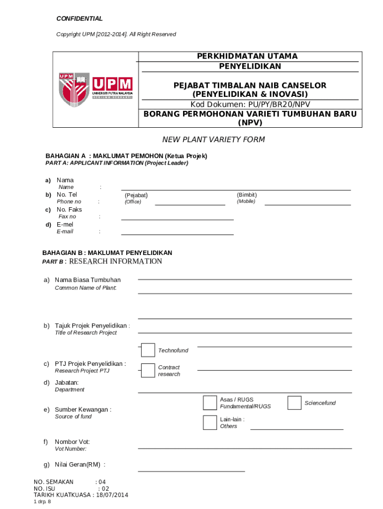 PU/PY/GP16/P - Pejabat Pendaftar UPM Doc Template | pdfFiller