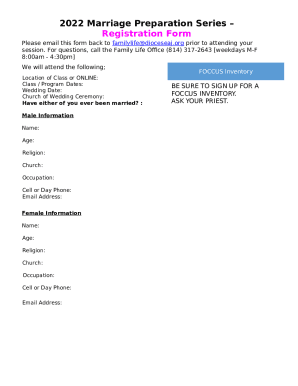 Pre-Cana Marriage Preparation in the Diocese of Syracuse Doc Template ...