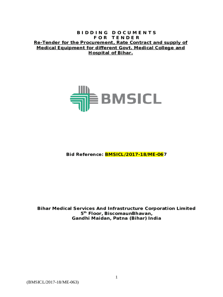 Re-Tender for the Procurement, Rate Contract and supply of Medical ...