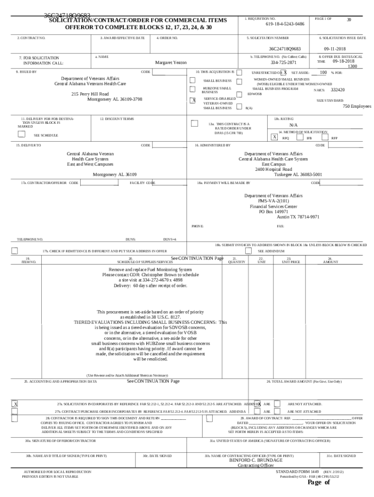 219-11VA NOTICE OF TOTAL VETERAN-OWNED SMALL BUSINESS SET-ASIDE (JUL 2016)(DEVIATION)10 Doc ...