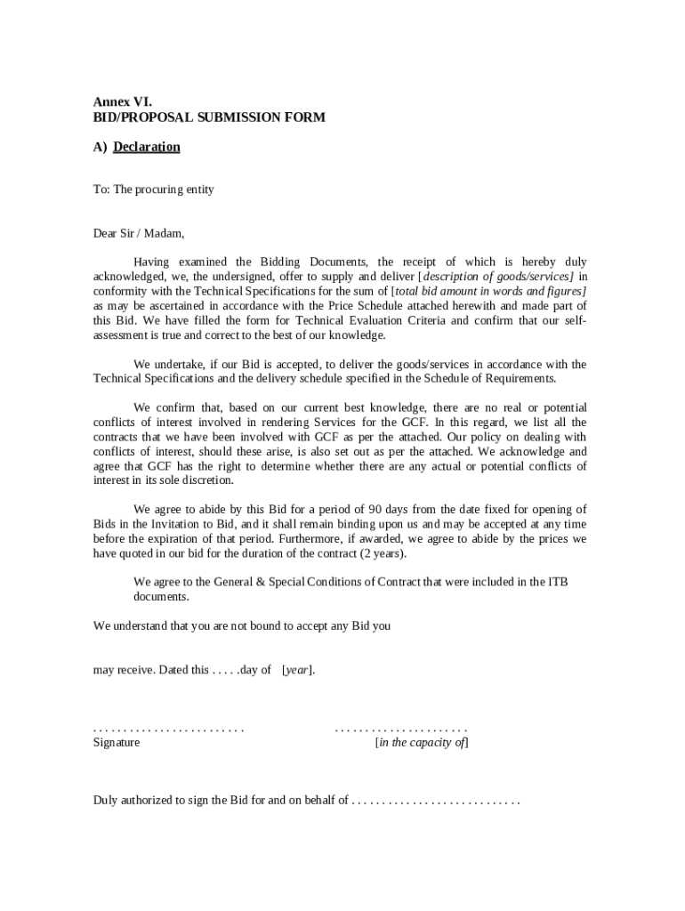 annex-vi-bid-proposal-submission-.docx Doc Template | pdfFiller