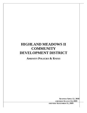 Highland Meadows II CDDCommunity Development District Doc Template ...