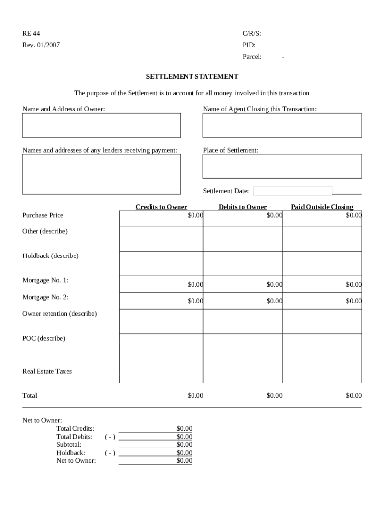 Settlement Statement Explained: Banking, Law, Real Estate ... Doc ...