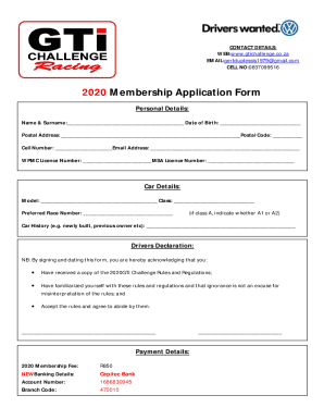 Fillable Online 2020 Membership Application form.docx Fax Email Print - pdfFiller