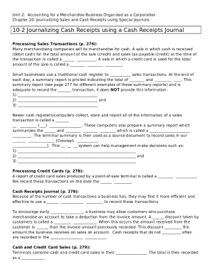 Journalizing Sales and Cash Receipts Using Special Journals ...