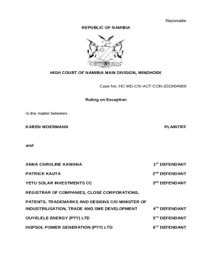 High CourtJudgmentsCivil - NAMIBIA SUPERIOR COURTS - ejustice moj Doc ...
