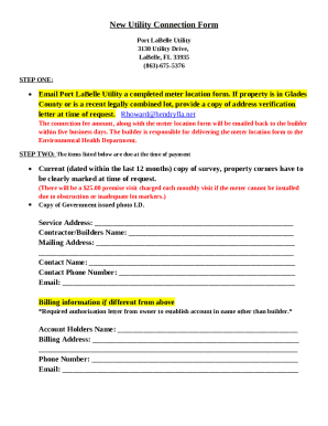 New Connection Request Doc Template | pdfFiller