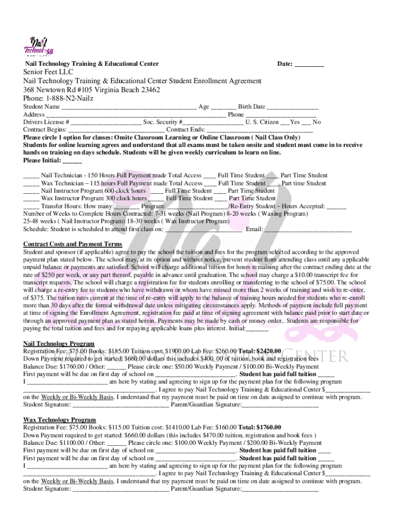 Fillable Online Expert Nail Technician Course - Become a SuperStar Nail ...