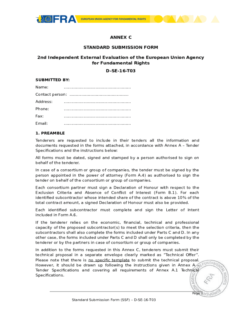 a.1 - European Union Agency for Fundamental Rights Doc Template | pdfFiller