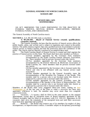 S1435 Ratified - North Carolina General Assembly Doc Template | pdfFiller