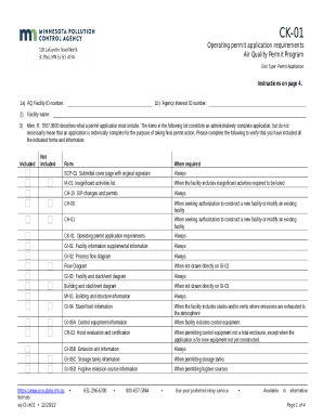 CK-01 Operating permit application requirements - Air Quality Permit ...