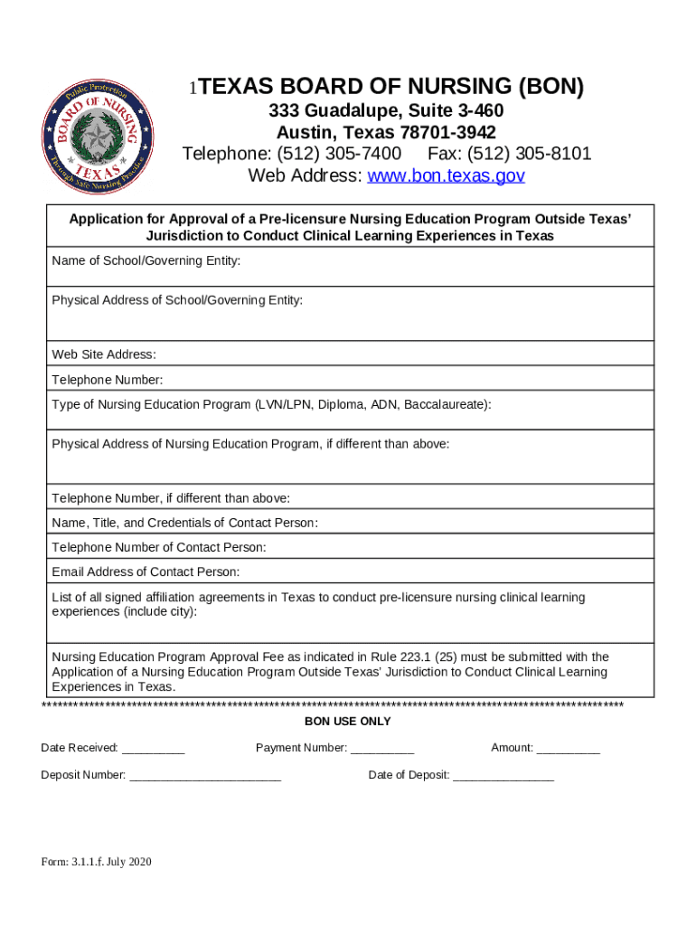 Application for Approval of a Pre-Licensure Nursing Education ... Doc ...