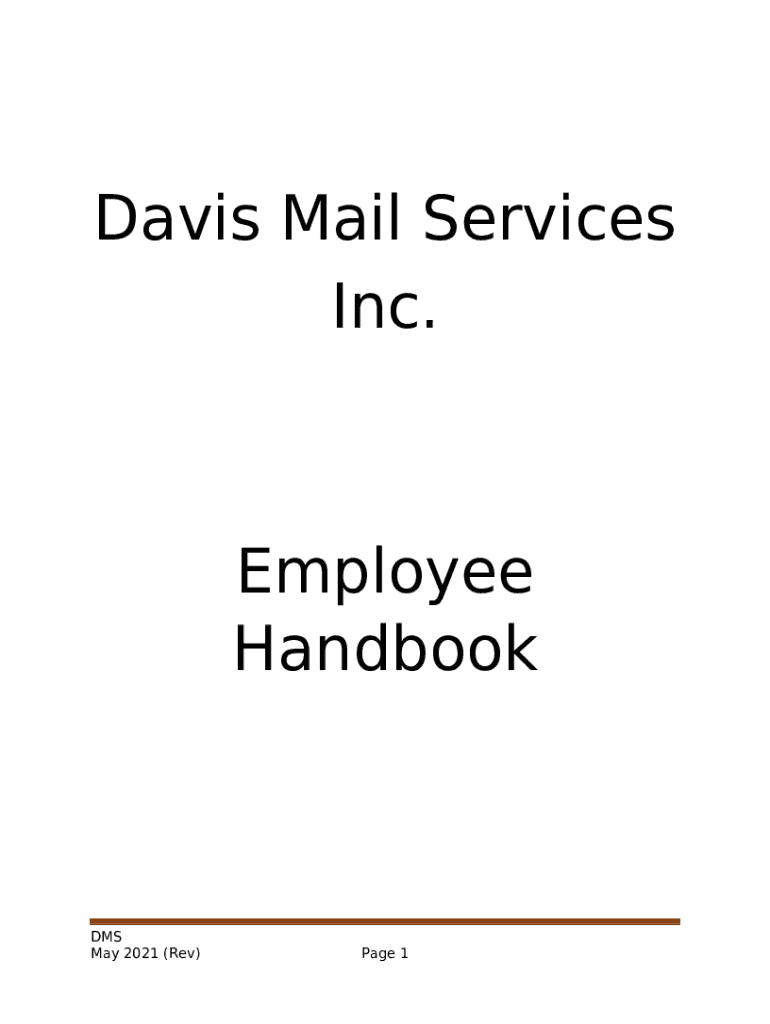 Davis Mail Services, Inc. Doc Template | pdfFiller