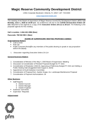 Final Mr Agenda Letter 6.1.20-pfm Doc Template | pdfFiller