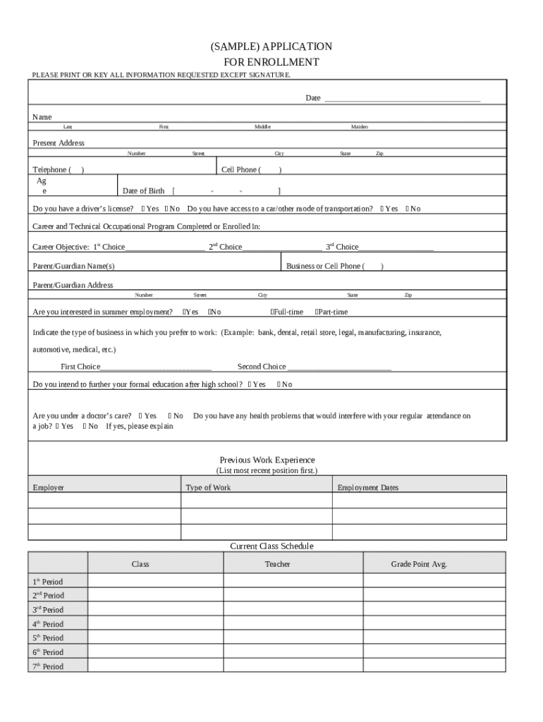Application for Employment Please complete in ink and print ... Doc ...
