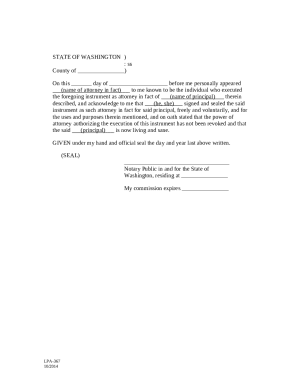 RES 367 Attorney In Fact Notary. Attorney In Fact Notary - wsdot wa Doc ...