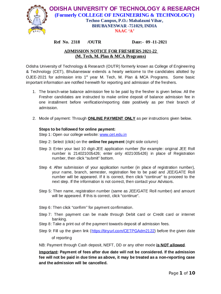 CET Bhubaneswar: Courses, Admission, Fee Structure, Cut off ... Doc ...