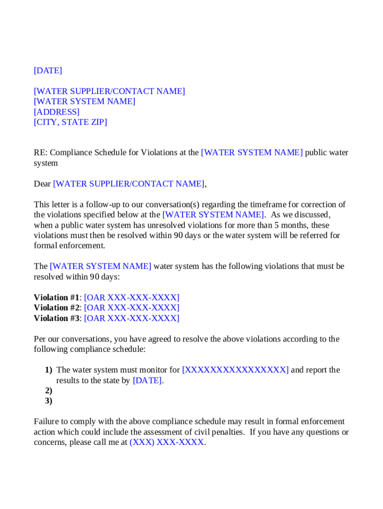 PUBLIC WATER SYSTEM OFFICIALS CONTACT Doc Template | pdfFiller