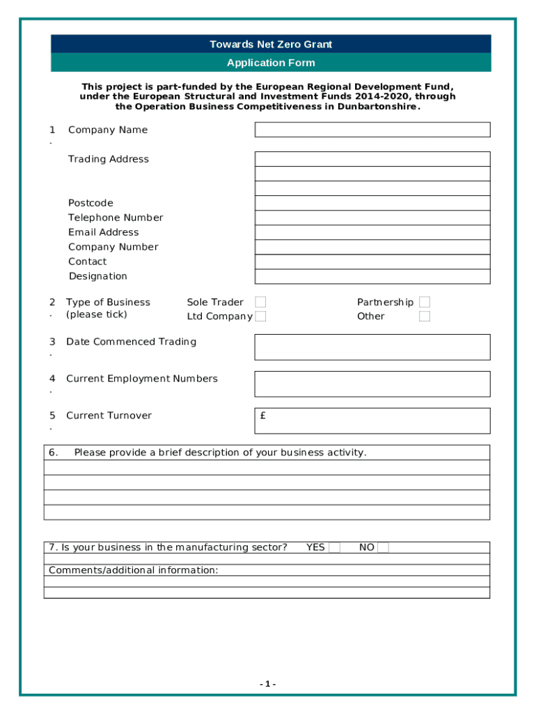 towards-net-zero-grant-application--and-guidelines-2022 ... Doc Template | pdfFiller