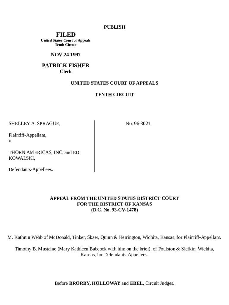 A. Title VII Gender Discrimination Claim - 10th Circuit Opinions - ca10 ...