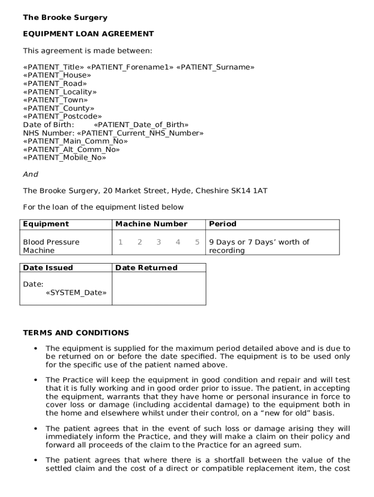 Downloadable draft- The Brooke Surgery - brookesurgery co Doc Template ...