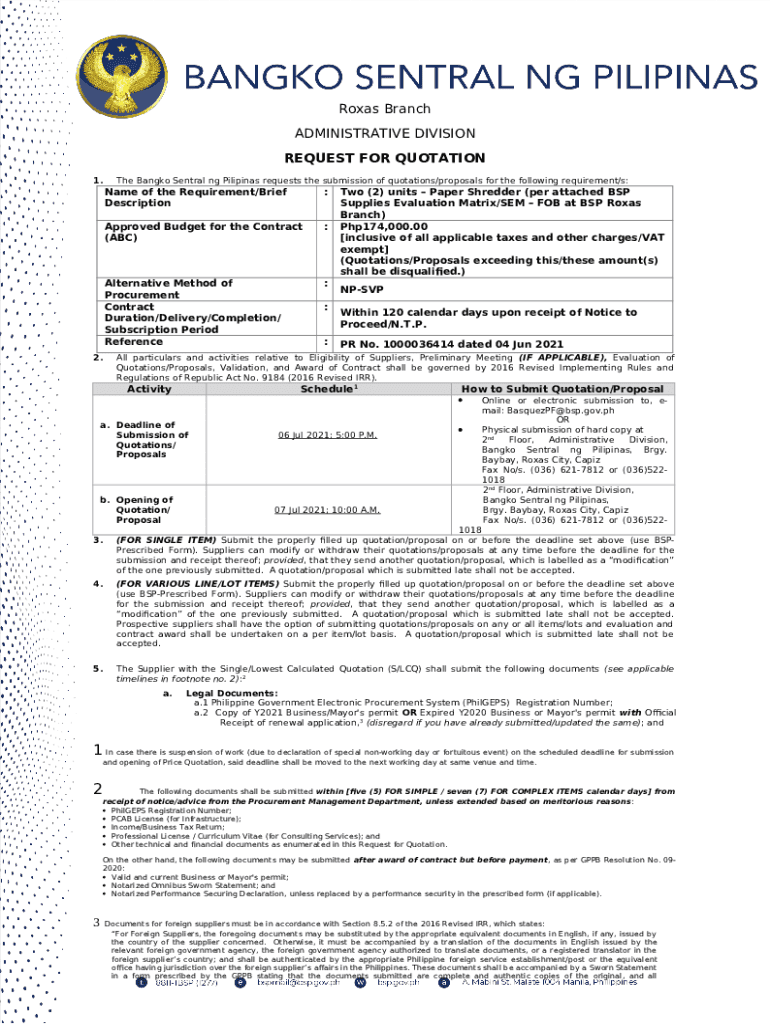 per attached BSP Terms of Reference/TOR Doc Template | pdfFiller