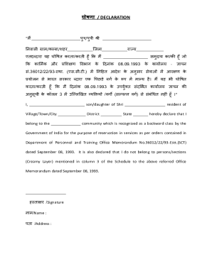 Fillable Online form of certificate to be produced by other backward ...