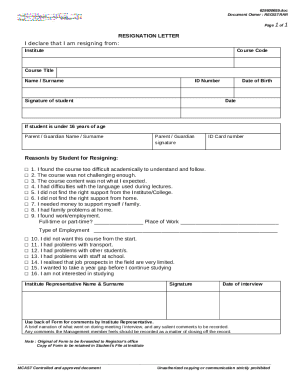 How to Write a Resignation Letter 5+ Templates - Novoresume Doc ...