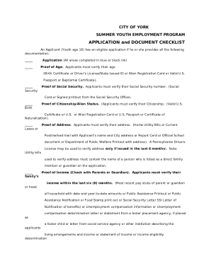 2022 Summer Youth Employment Program Applications must ... Doc Template ...