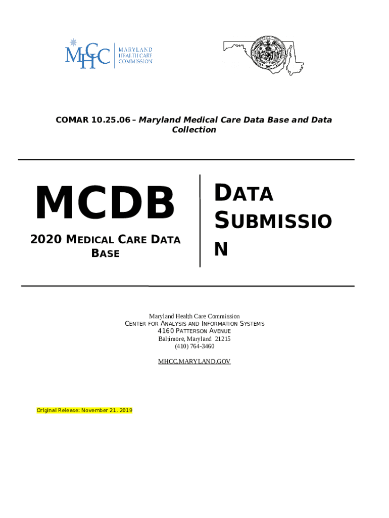 Chapter 10.25.06 - Maryland Medical Care Data Base and ... - mhcc ...