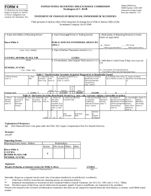 PUBLIC SERVICE ENTERPRISE GROUP INC PEG Doc Template | pdfFiller