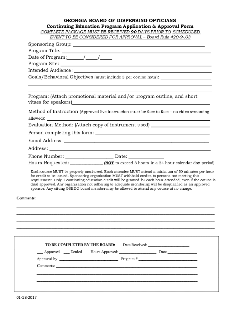 Fillable Online sos ga How to Guide: Dispensing OpticianGeorgia Secretary of State Fax Email ...