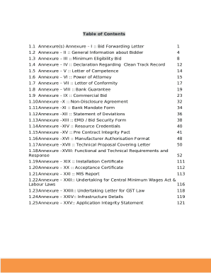 ANNEX VIII d STANDARD ATS AND TEMPLATES Doc Template | pdfFiller