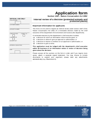 NCS/2022/5990 Application Internal review of a decision under section ...
