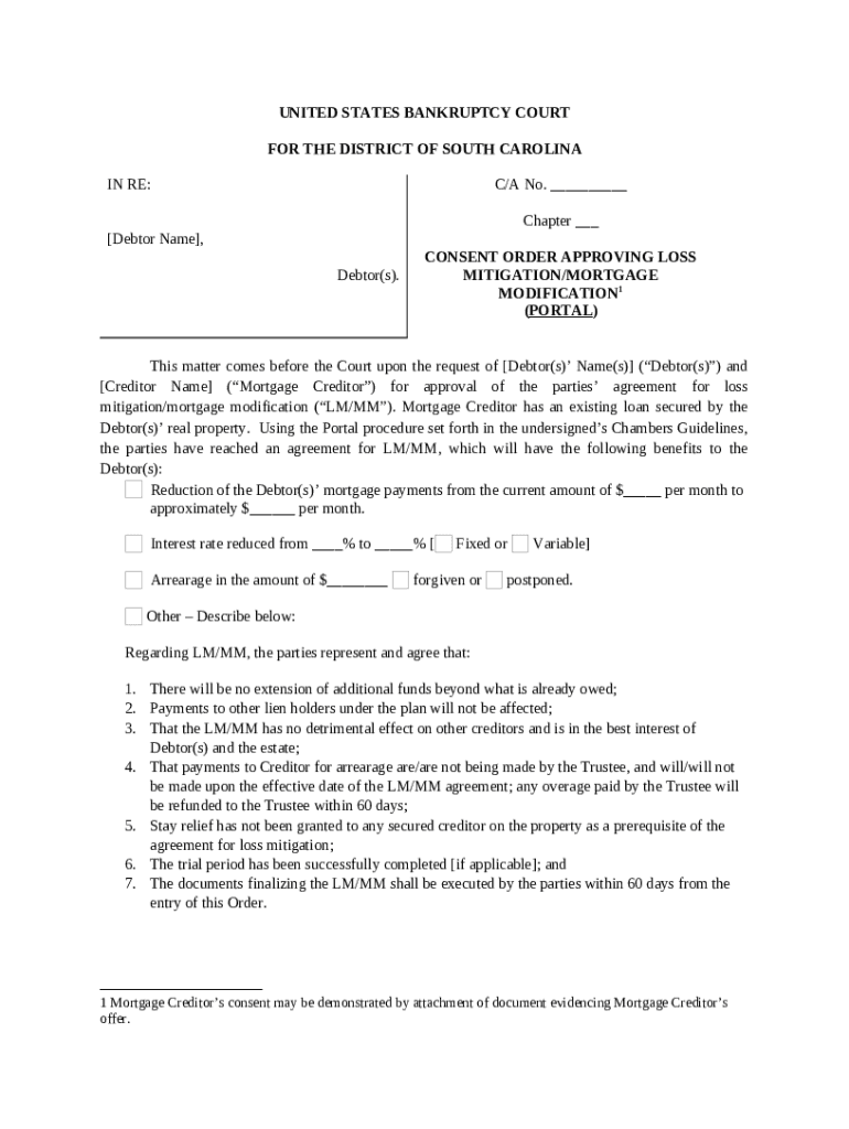 Dora M. Williams, Debtor(s). C/A No. 21-00642-HB Chapter 13 ... Doc Template | pdfFiller