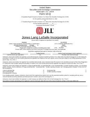 JONES LANG LASALLE INC (. EDGAR Online Pro Doc Template | pdfFiller