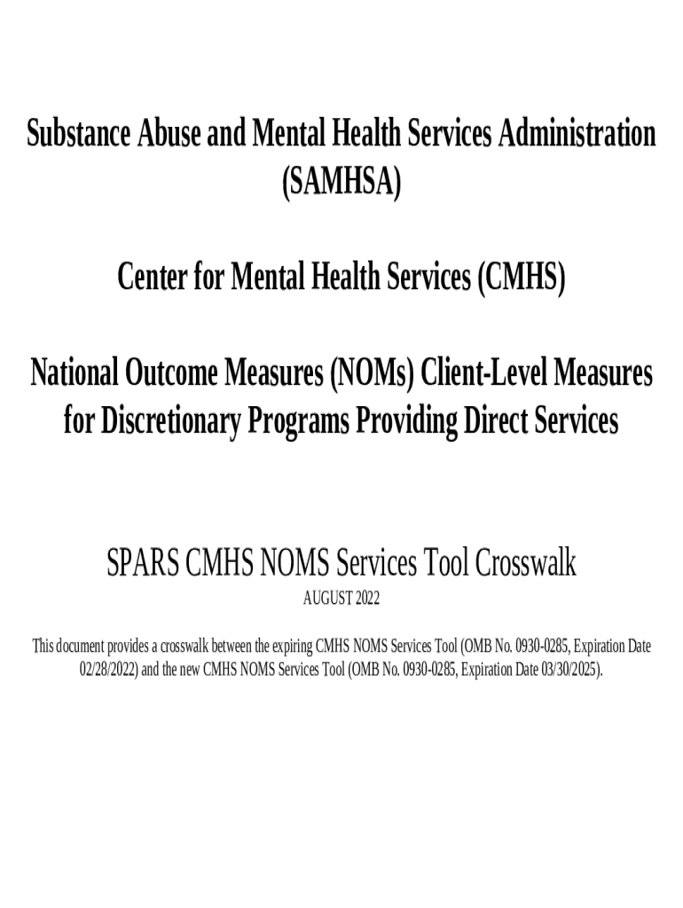 CMHS NOMs Client-Level Services Tool for Children ... - SPARS Doc ...