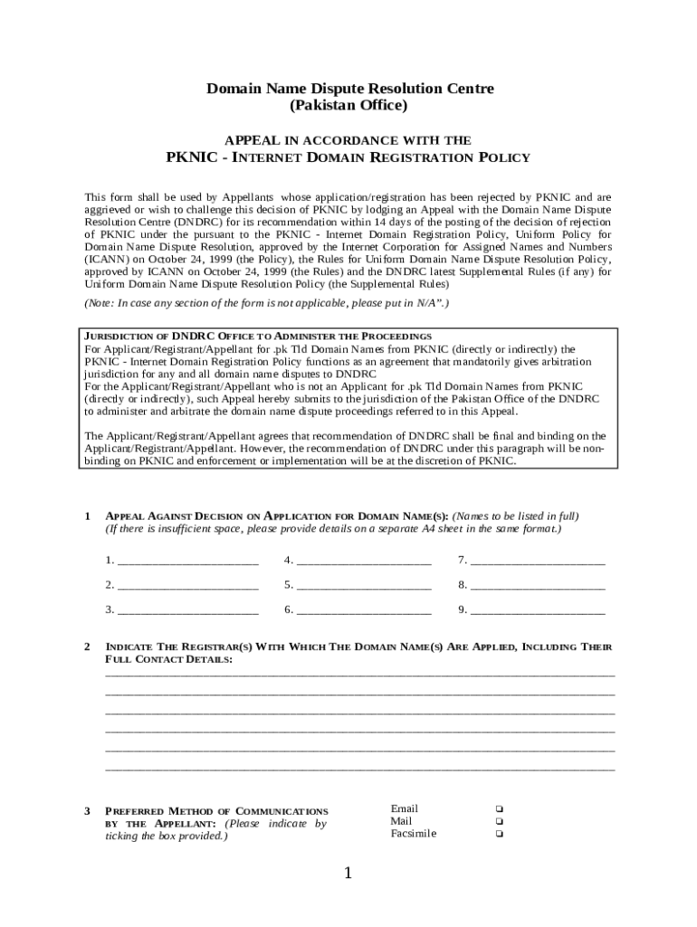 Internet Domain Service BS Corp. - Registration Agreement Doc Template ...