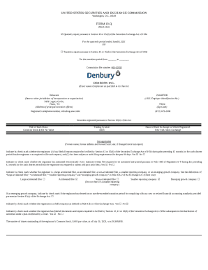 DENBURY INC (. EDGAR Online Pro Doc Template | pdfFiller