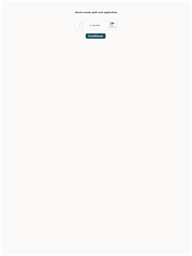 Fillable Online Harris County Gold Card Form - Fill Out and Sign ...