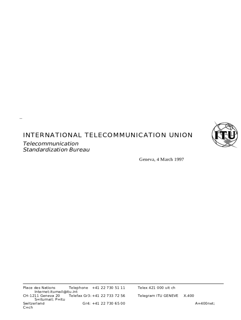 ITU-T: Planned to be approved at the IPR Ad ... - ETSI docbox Doc Template | pdfFiller
