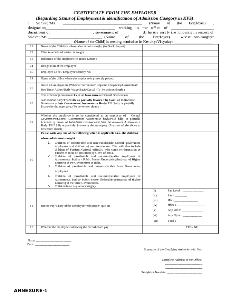 40 Best Certificate Of Employment Samples Free Doc Template | pdfFiller