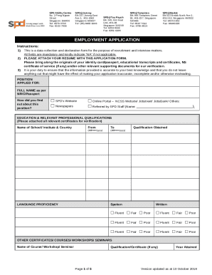 Online EMPLOYMENT APPLICATION - SPD Fax Email Print ... Doc Template ...
