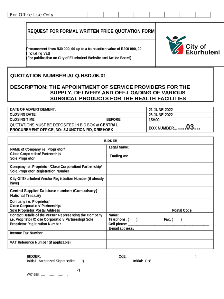 ANNEXURE B - Ekurhuleni - ekurhuleni gov Doc Template | pdfFiller